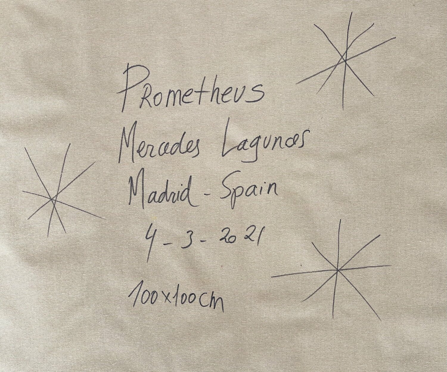 Prometheus by Mercedes Lagunas (2021) : Painting Acrylic, Spray Paint ...