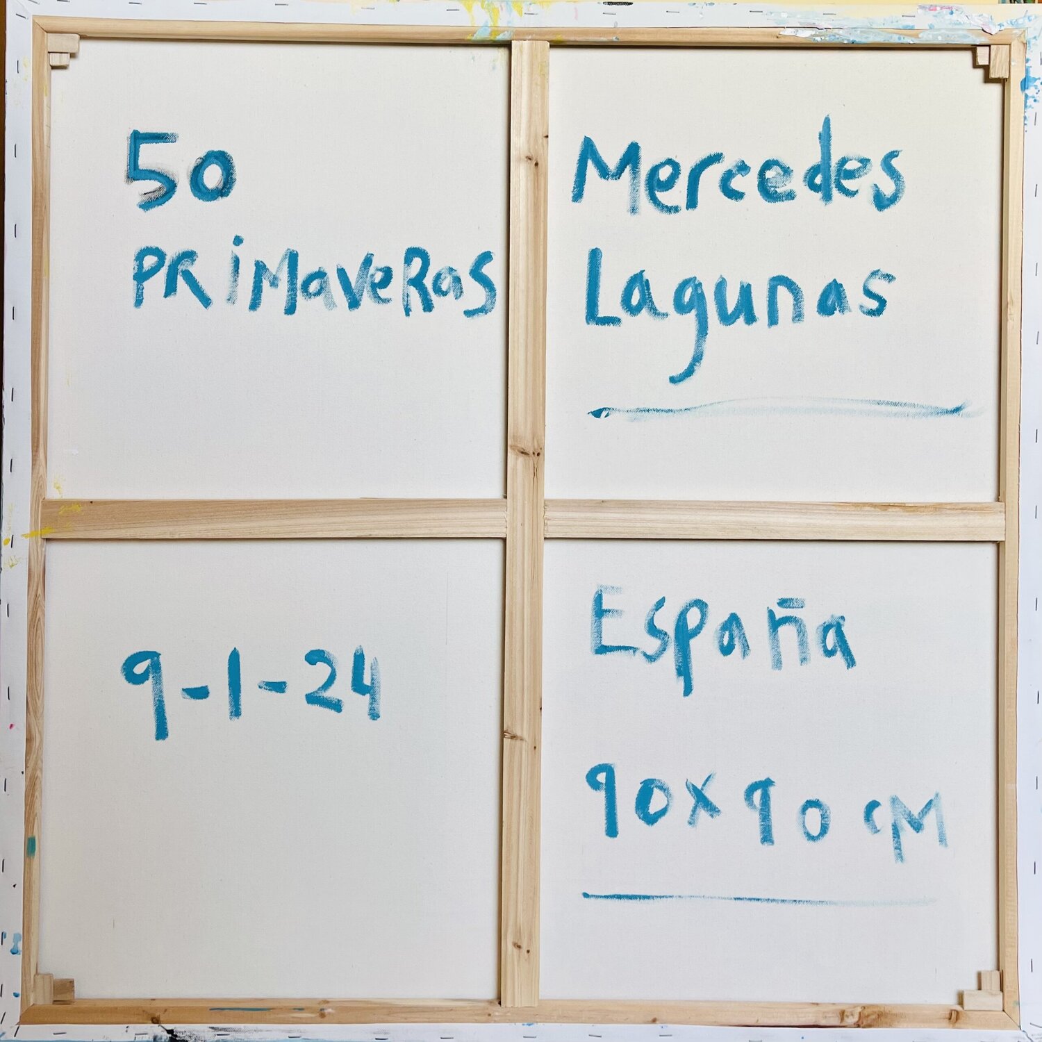 50 primaveras by Mercedes Lagunas (2024) : Painting Acrylic, Pencil on ...