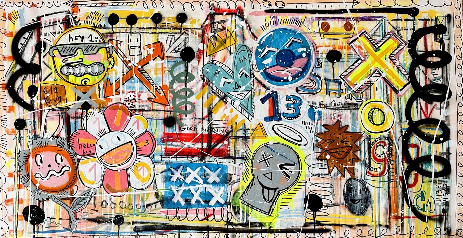 Good morning 13 by Mercedes Lagunas (2025) : Painting Acrylic, Oil on ...