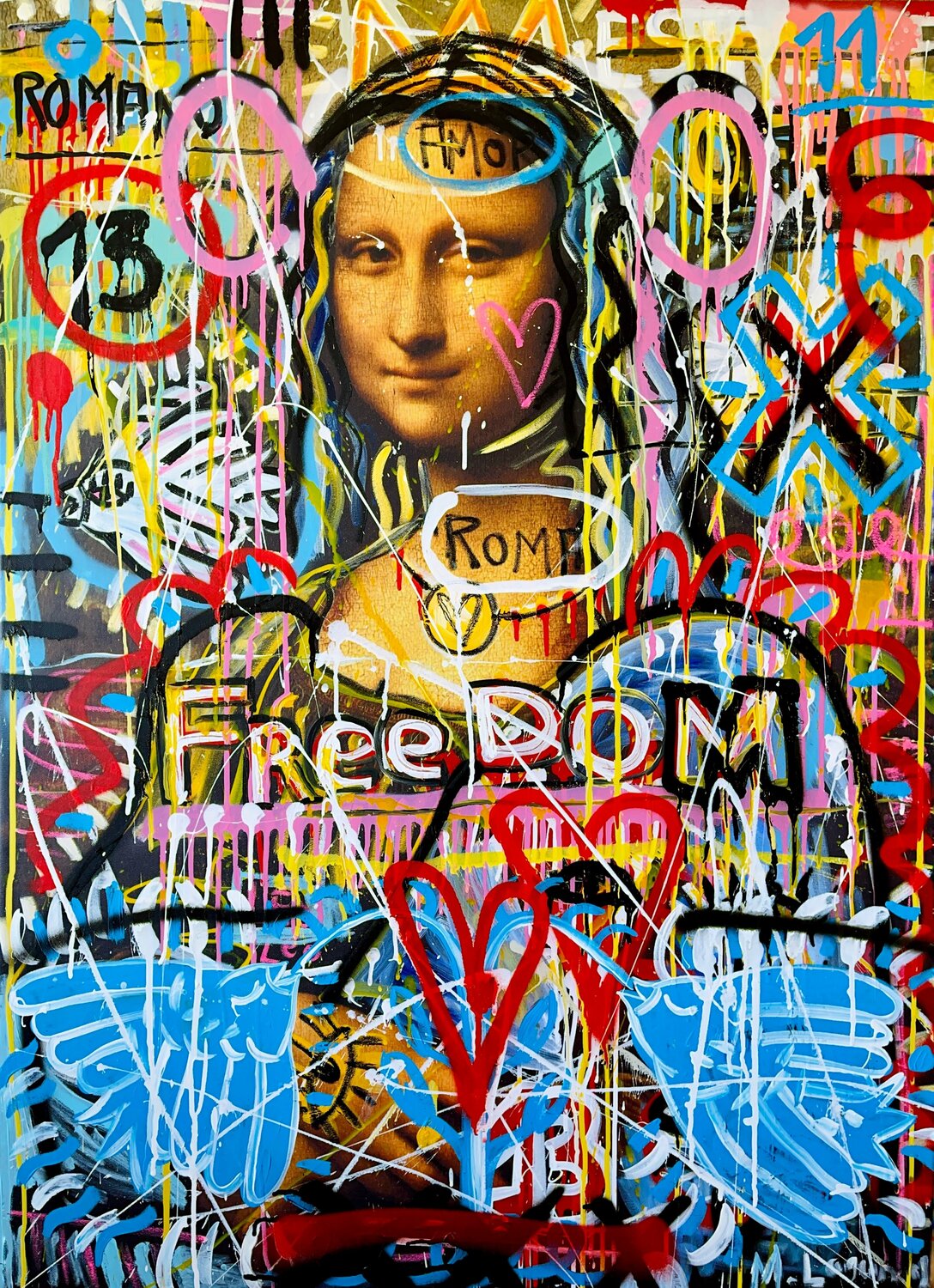 Mona Roma by Mercedes Lagunas (2020) : Painting Acrylic on Canvas ...