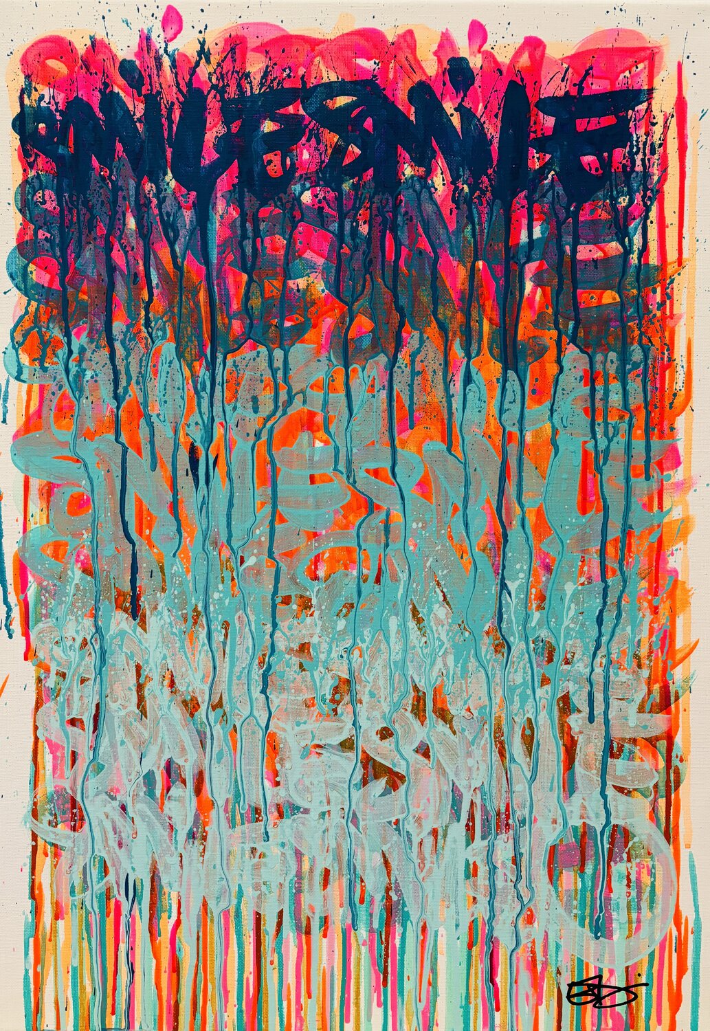 SMILE SMILE by ED (2023) : Painting Acrylic on Canvas - SINGULART