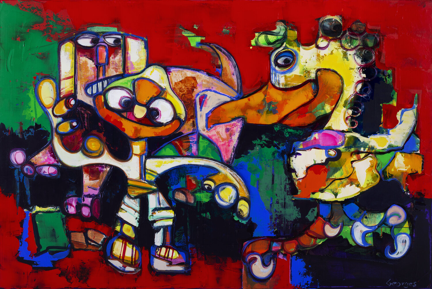 ONE STEP TO GO by Georges de Groot (2021) : Painting Acrylic on Canvas ...