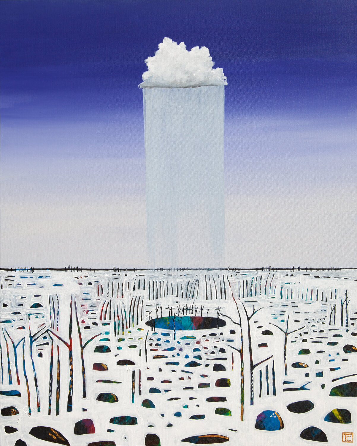 Bush Country Clouds by Tania Chanter (2023) : Painting Acrylic on ...