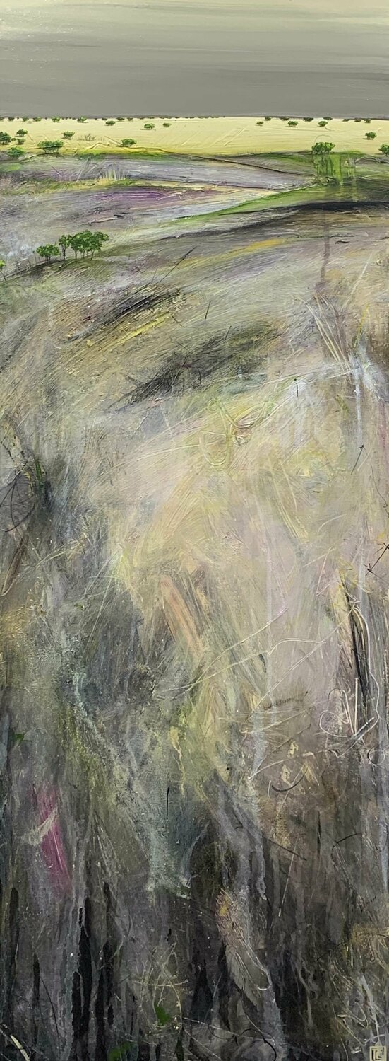 Shadows Under Paperbark by Tania Chanter (2020) : Painting Acrylic, Ink ...