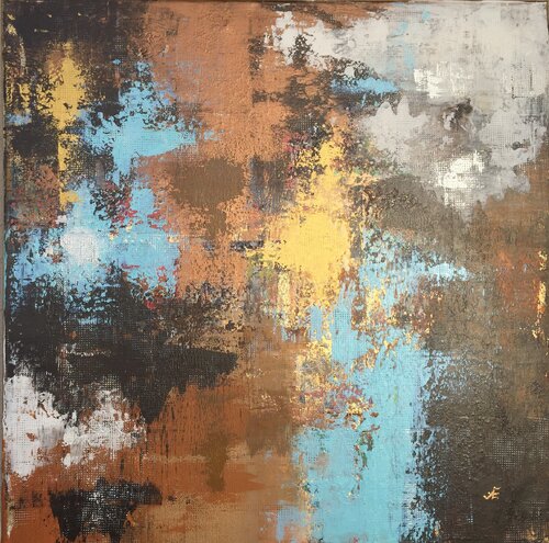 Frozen by Andrea Elek (2023) : Painting Acrylic, Gilding on Canvas ...