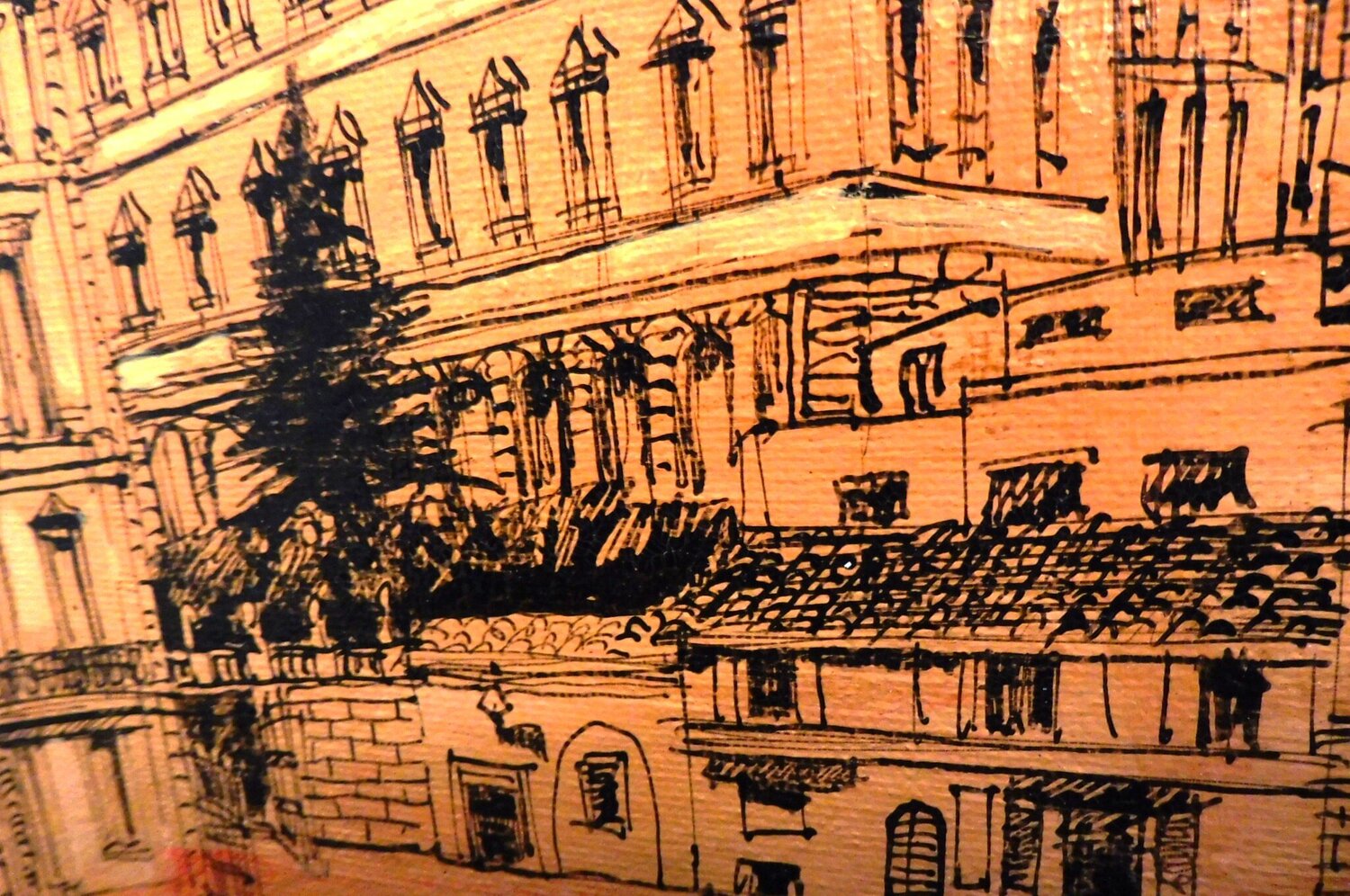 Rome Palazzo Barberini von Jeff-Koen Deweerdt (2024): Malerei Acryl ...