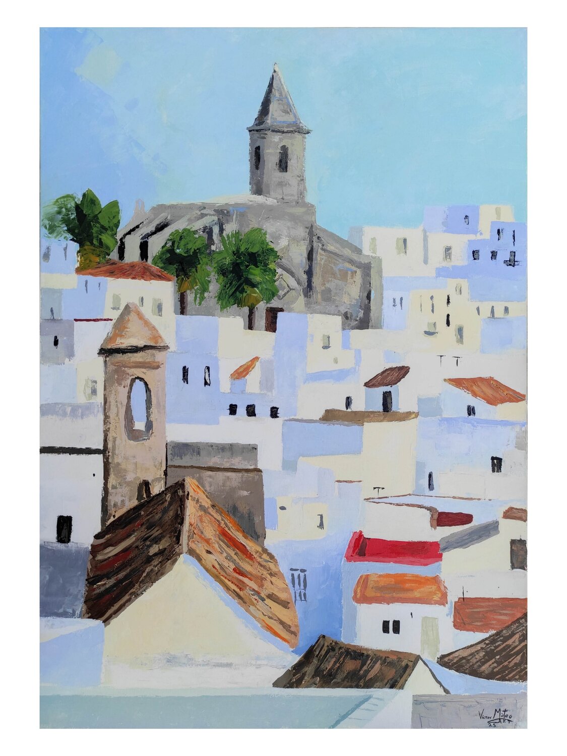 Azotea perdida Vejer de Víctor Manuel Mateo Reina (2025): Pintura ...