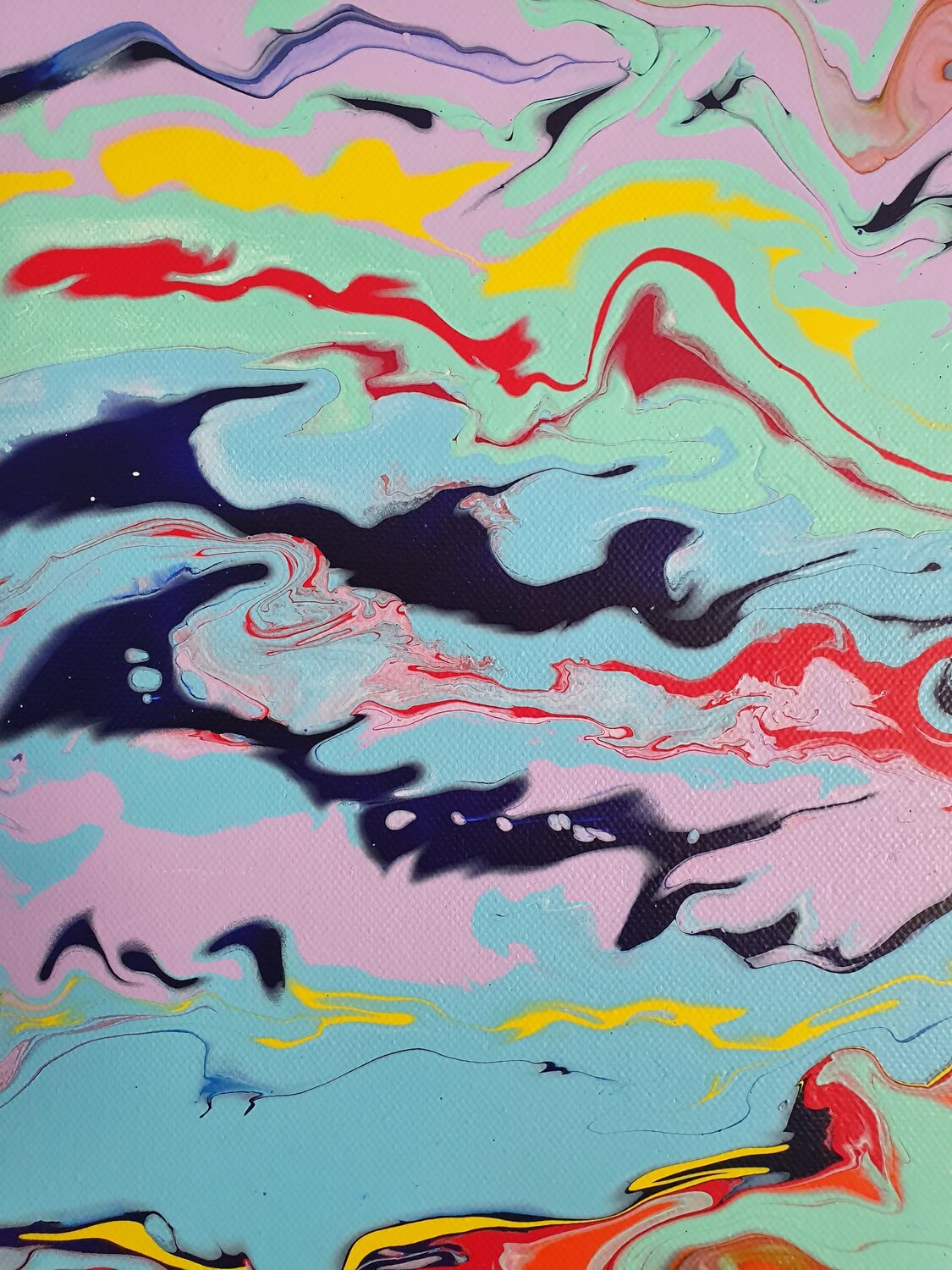 Wild Extacy by Karnish Art (2022) : Painting Acrylic, Oil on Canvas ...