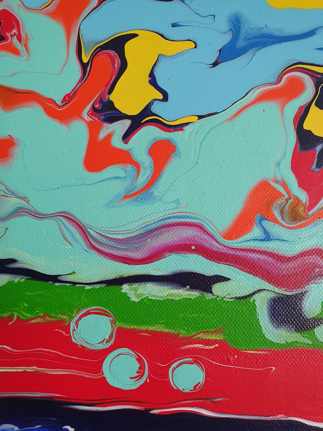 Wild Extacy by Karnish Art (2022) : Painting Acrylic, Oil on Canvas ...