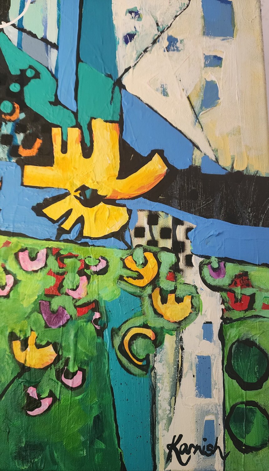 Over the Rainbow-bridge by Karnish Art (2023) : Painting Acrylic, Oil ...