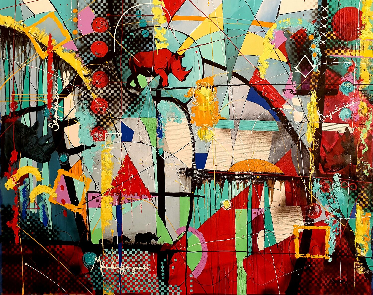 Courage by Karnish Art (2021) : Painting Acrylic, Collage on Canvas ...