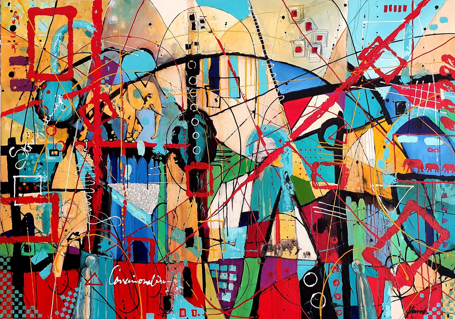 The Guardians of Togetherness by Karnish Art (2022) : Painting Acrylic ...