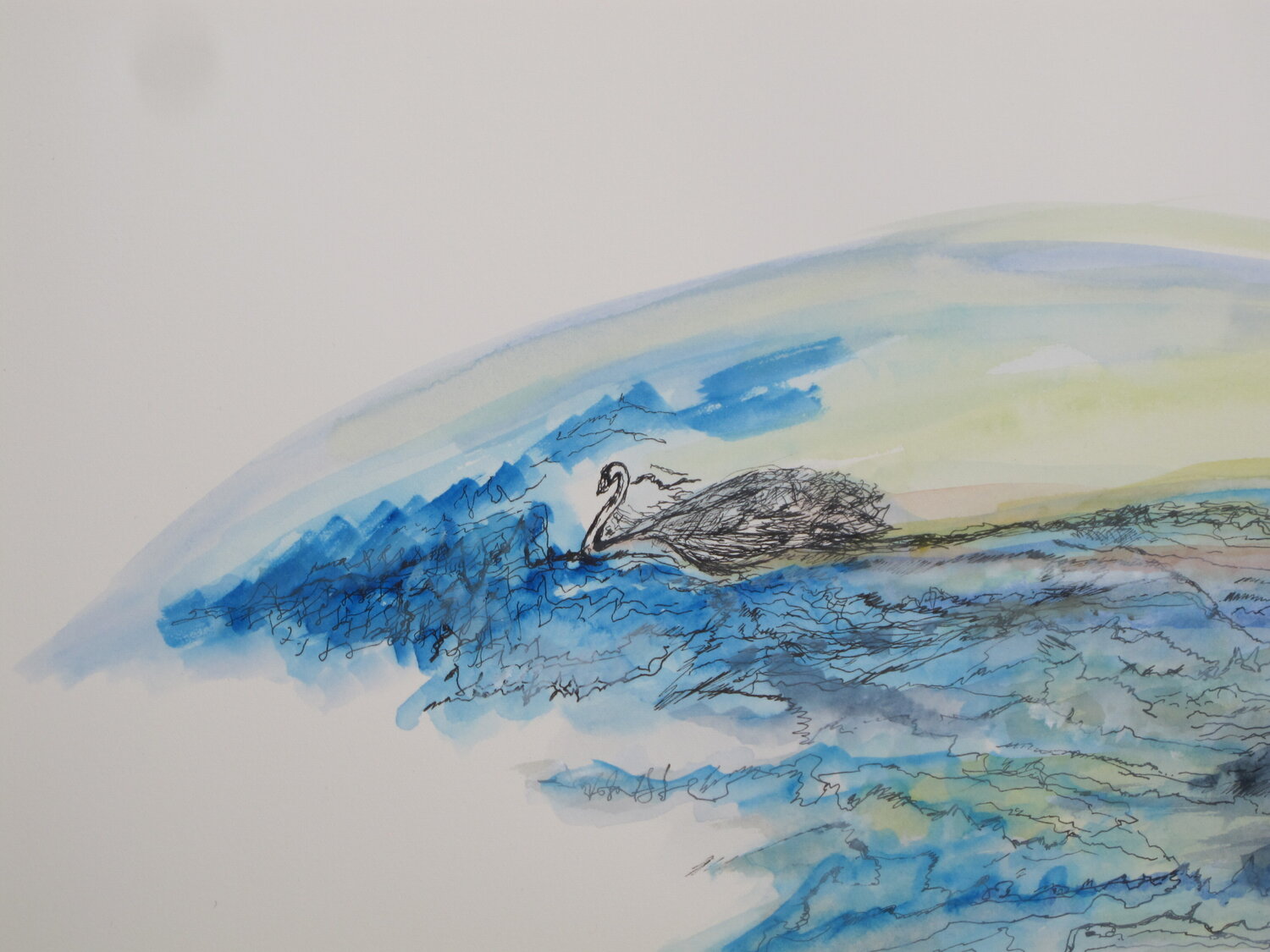 Sans titre by Juliette Wegrzyk (2025) : Painting Watercolor, Ink on ...