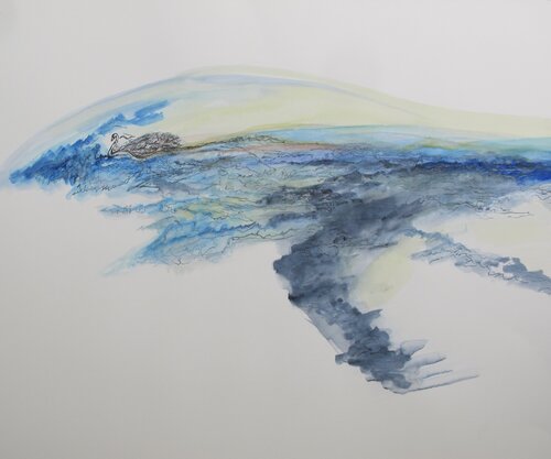 Sans titre by Juliette Wegrzyk (2025) : Painting Watercolor, Ink on ...