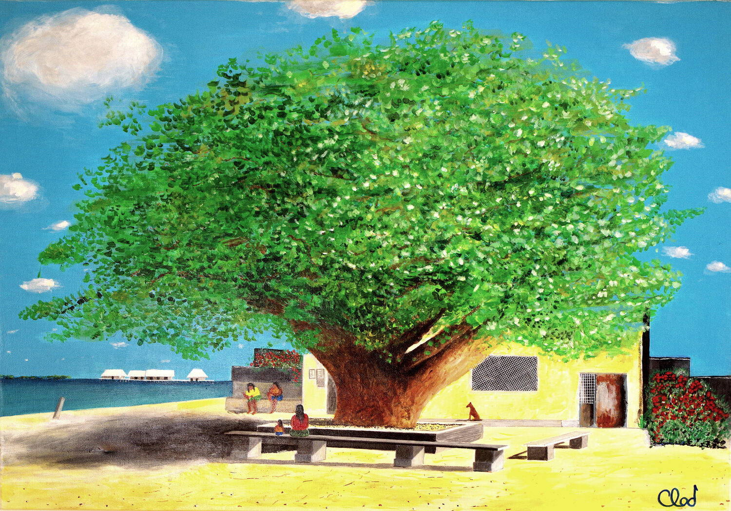 Le Purau du quai de Manihi by Claude DE JOUVANCOURT (2017) : Painting ...