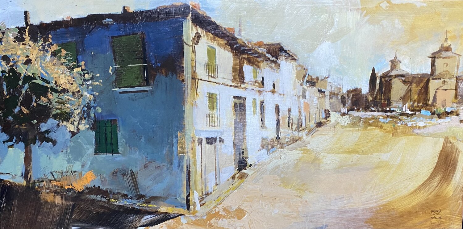 Pueblo de La Mancha von Benjamín Castillo Barragán (2011): Malerei ...