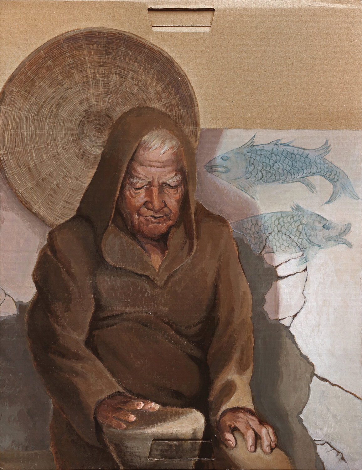 MONK de Alex Bras (2023): Pintura Acrílico en Cartón - Singulart