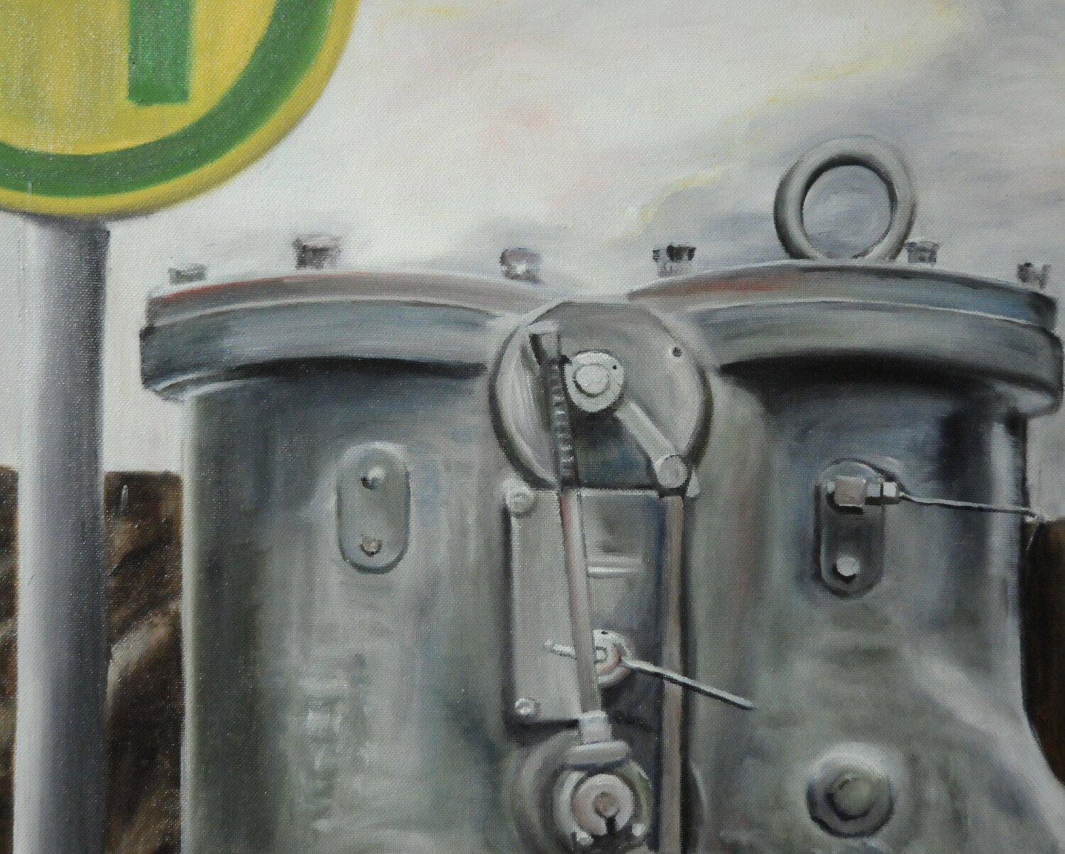 Waiting by Brigitte Peters (2008) : Painting Oil on Canvas - Singulart