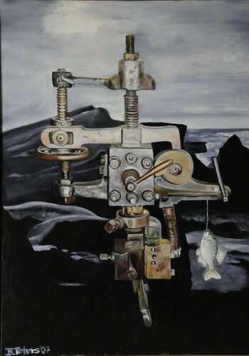 The last fish by Brigitte Peters (2007) : Painting Oil on Canvas ...