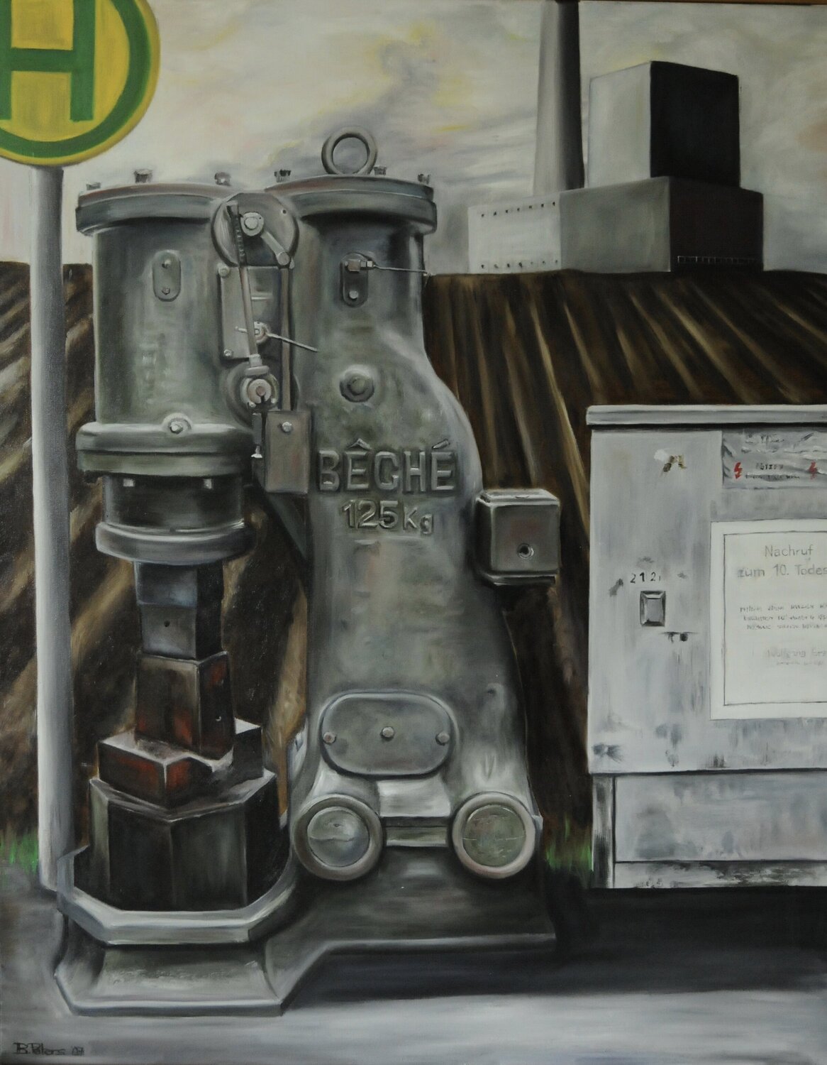 Waiting by Brigitte Peters (2008) : Painting Oil on Canvas - Singulart