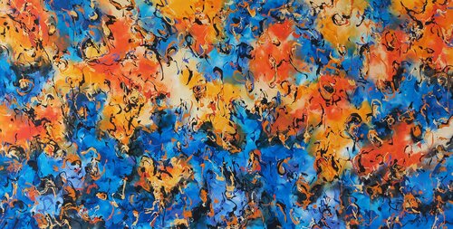 Day & Night 4 by M.Y. by Max Yaskin (2022) : Painting Acrylic, Enamel ...