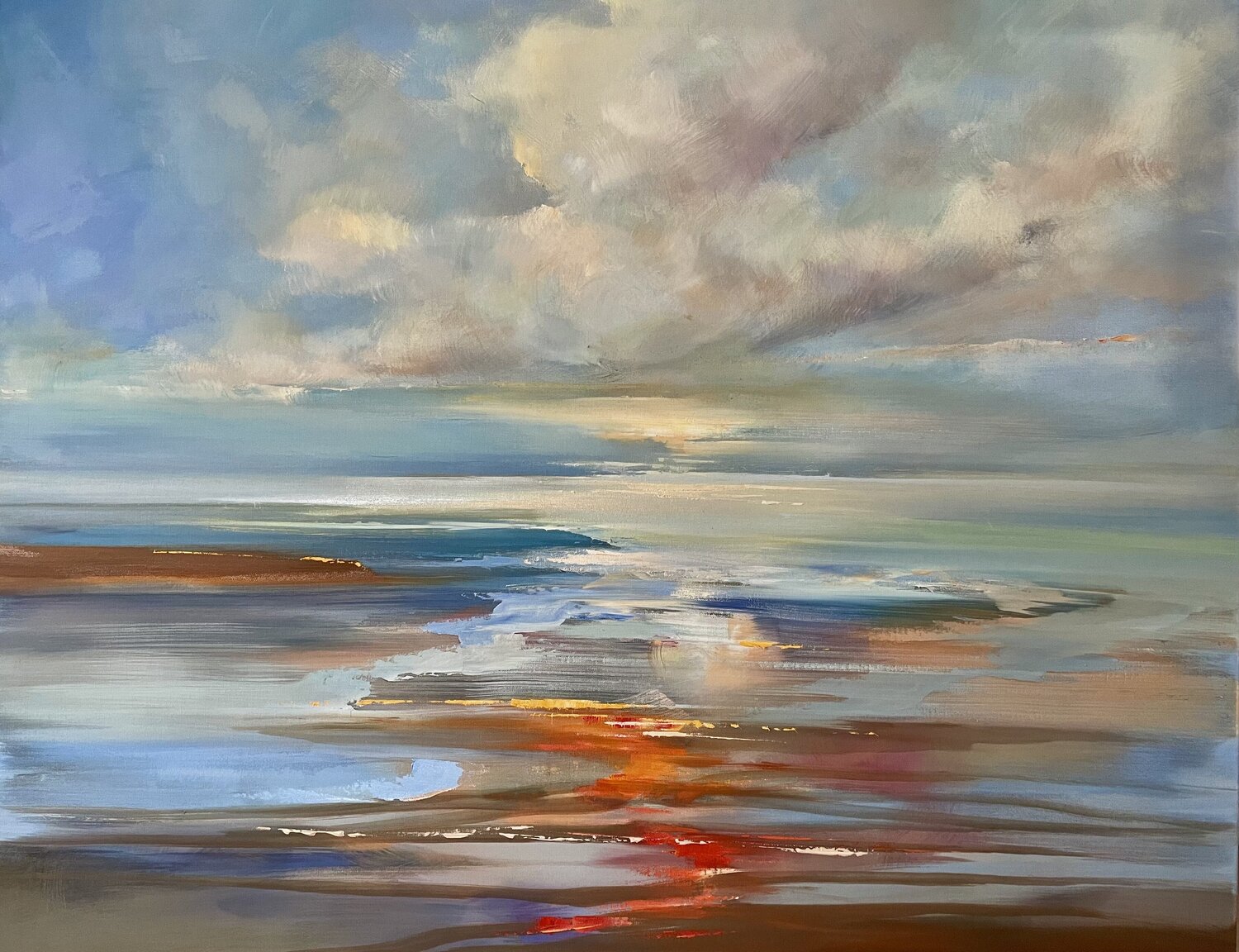 Two Suns by Ewa Czarniecka (2022) : Painting Oil on Canvas - Singulart