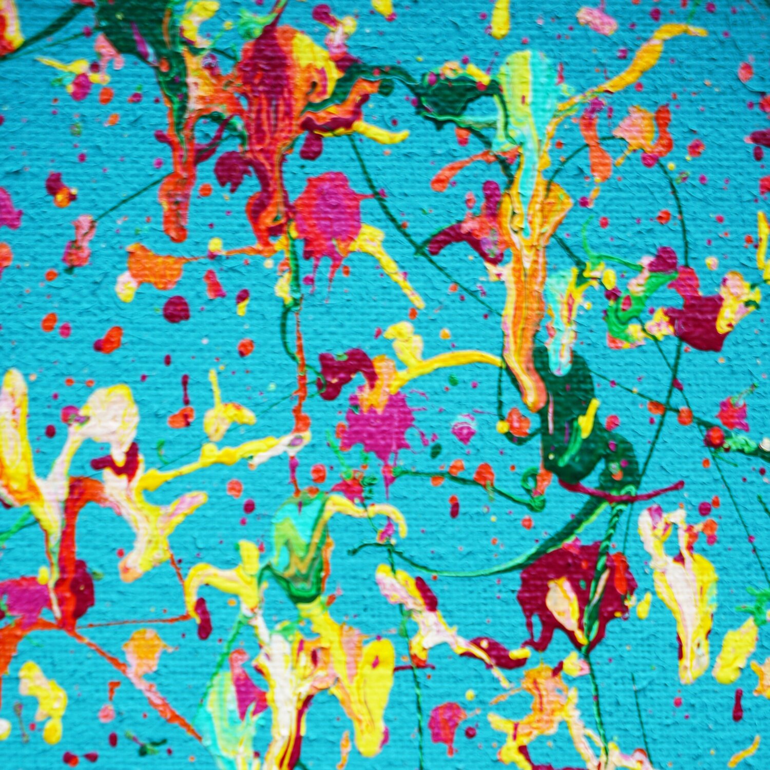 Claim 153 - Pop Stil auf Blau by Mark Hellbusch (2022) : Painting ...