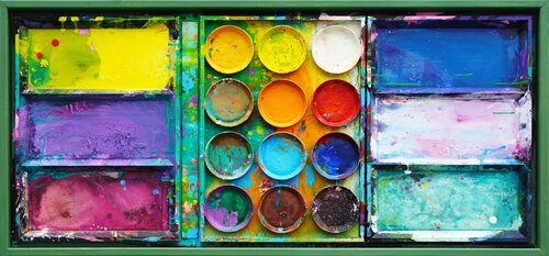 Jungle - moderne Kunst in expressiven Farben von Mark Hellbusch (2023 ...