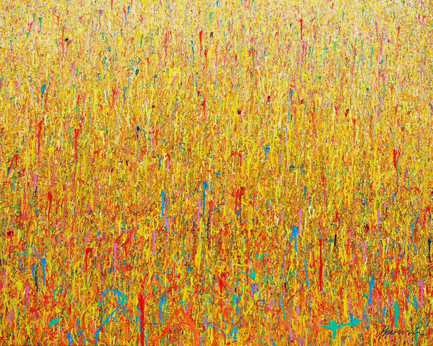 Claim 152 - Großformat in Orange de Mark Hellbusch (2025) : Peinture ...