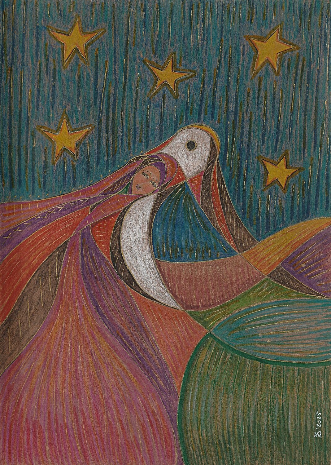 Thumbelina. Solace. de Ewa Dura (2025) : Dessin Stylo, Feutre sur ...