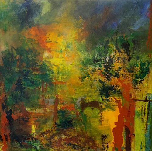 Green & Blue by Sung Gross (2024) : Painting Acrylic on Canvas - Singulart