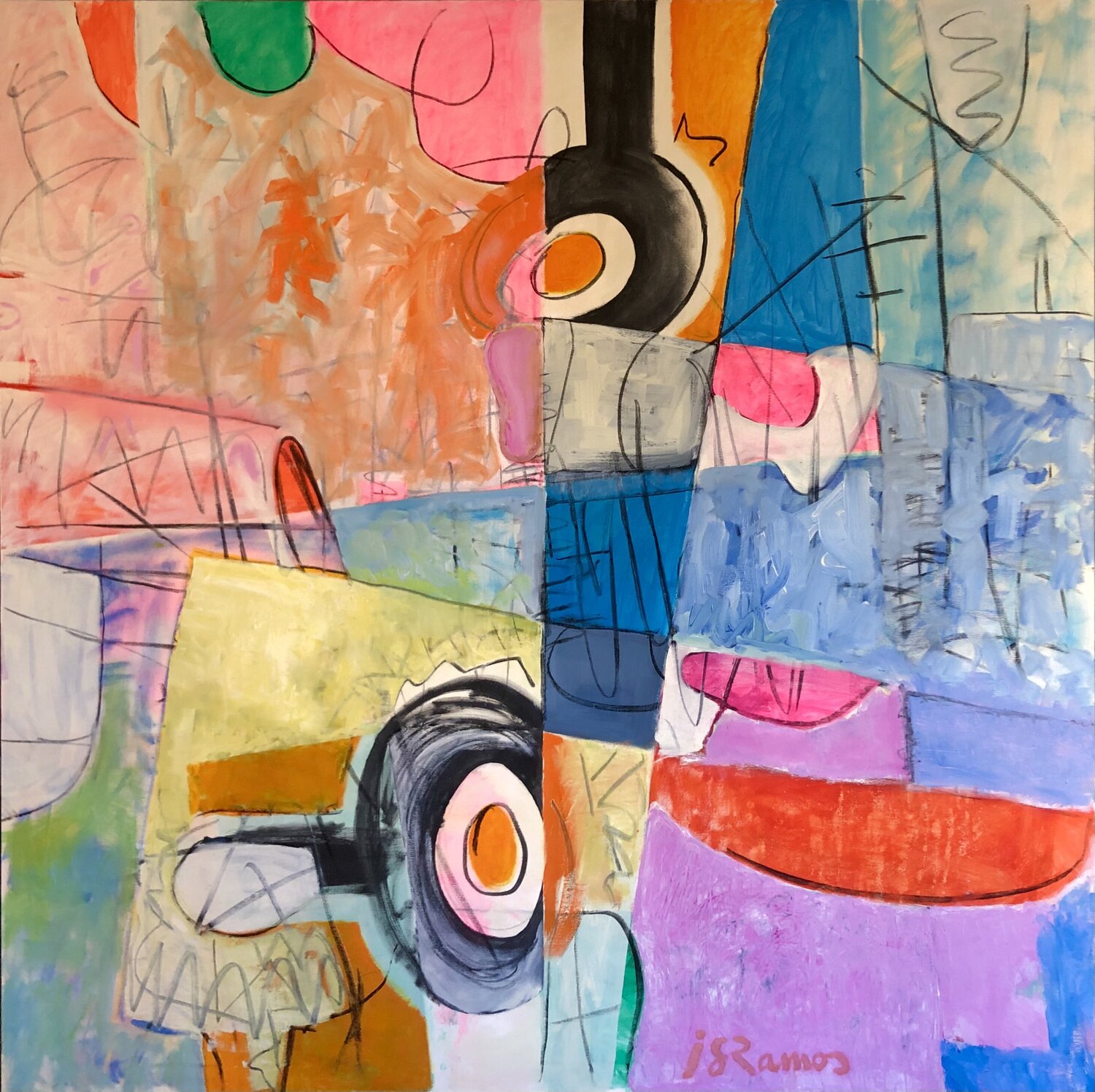 En la vorágine door Javier G. Ramos (2024) : Schilderij Olie op Canvas ...