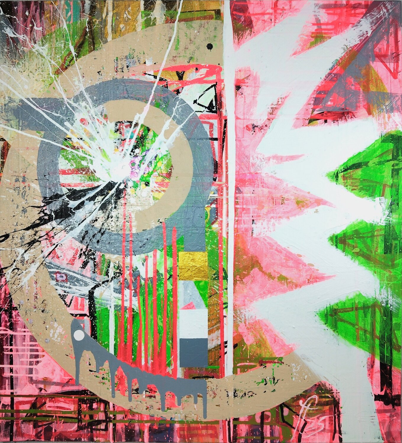 HAWK by Florian Tillack (2025) : Painting Acrylic, Spray Paint on ...