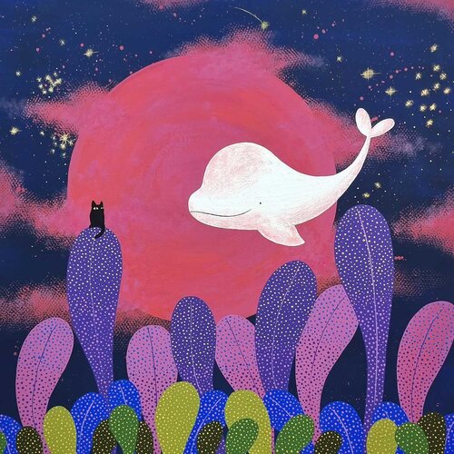Let's make your wish come true no.031 by Byeol Muffin (2022) : Painting ...