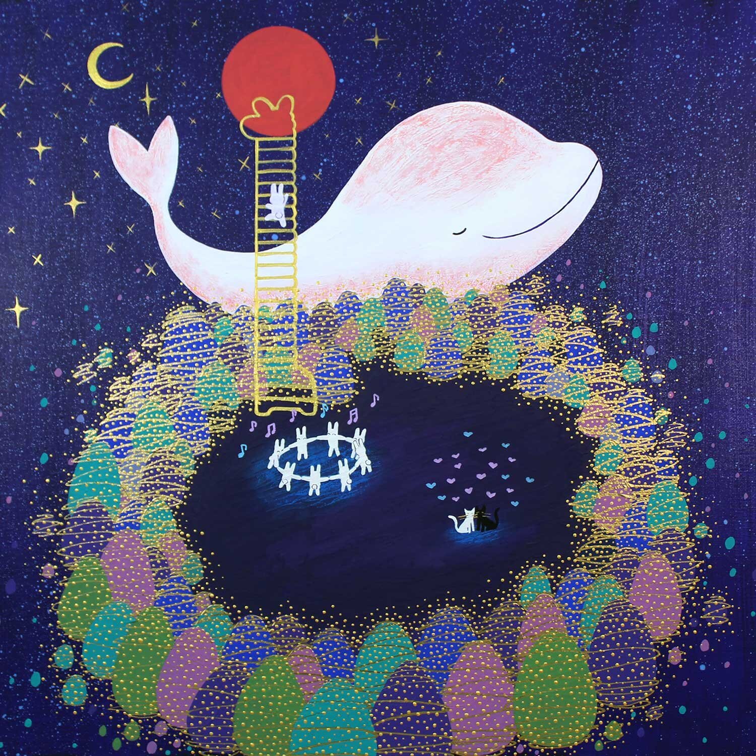 Beluga Forest Park no.002 by Byeol Muffin (2022) : Painting Acrylic on ...