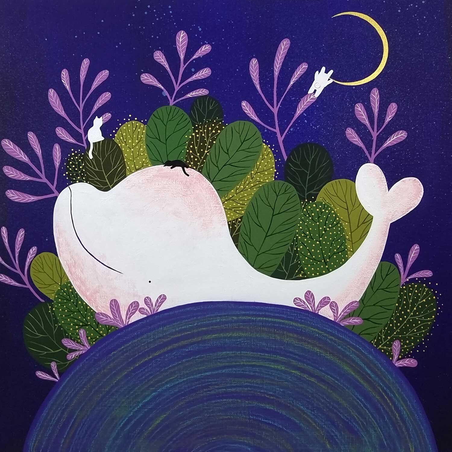 Beluga Forest Park no.005 by Byeol Muffin (2022) : Painting Acrylic on ...