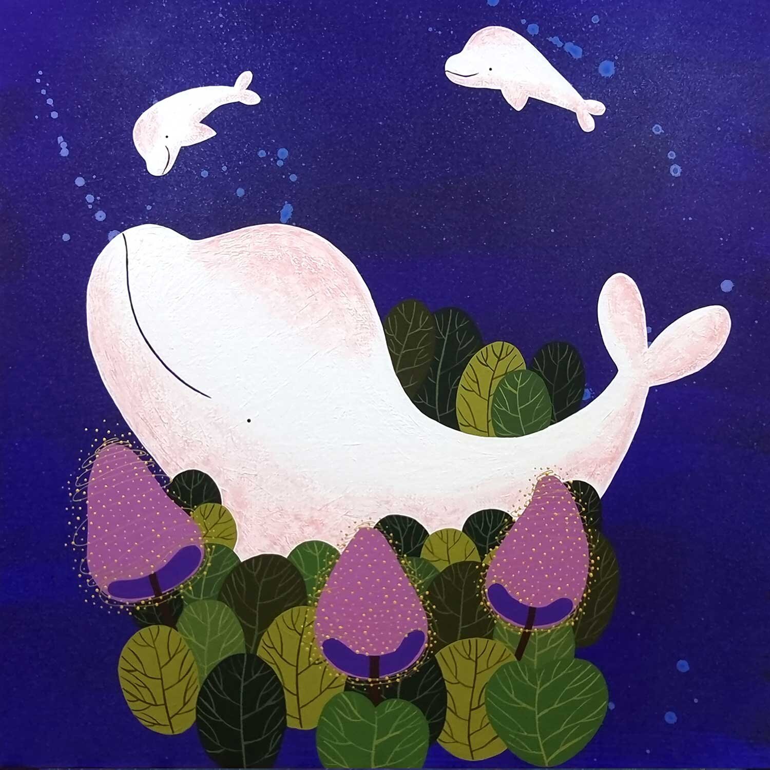 Beluga Forest Park no.005 by Byeol Muffin (2022) : Painting Acrylic on ...