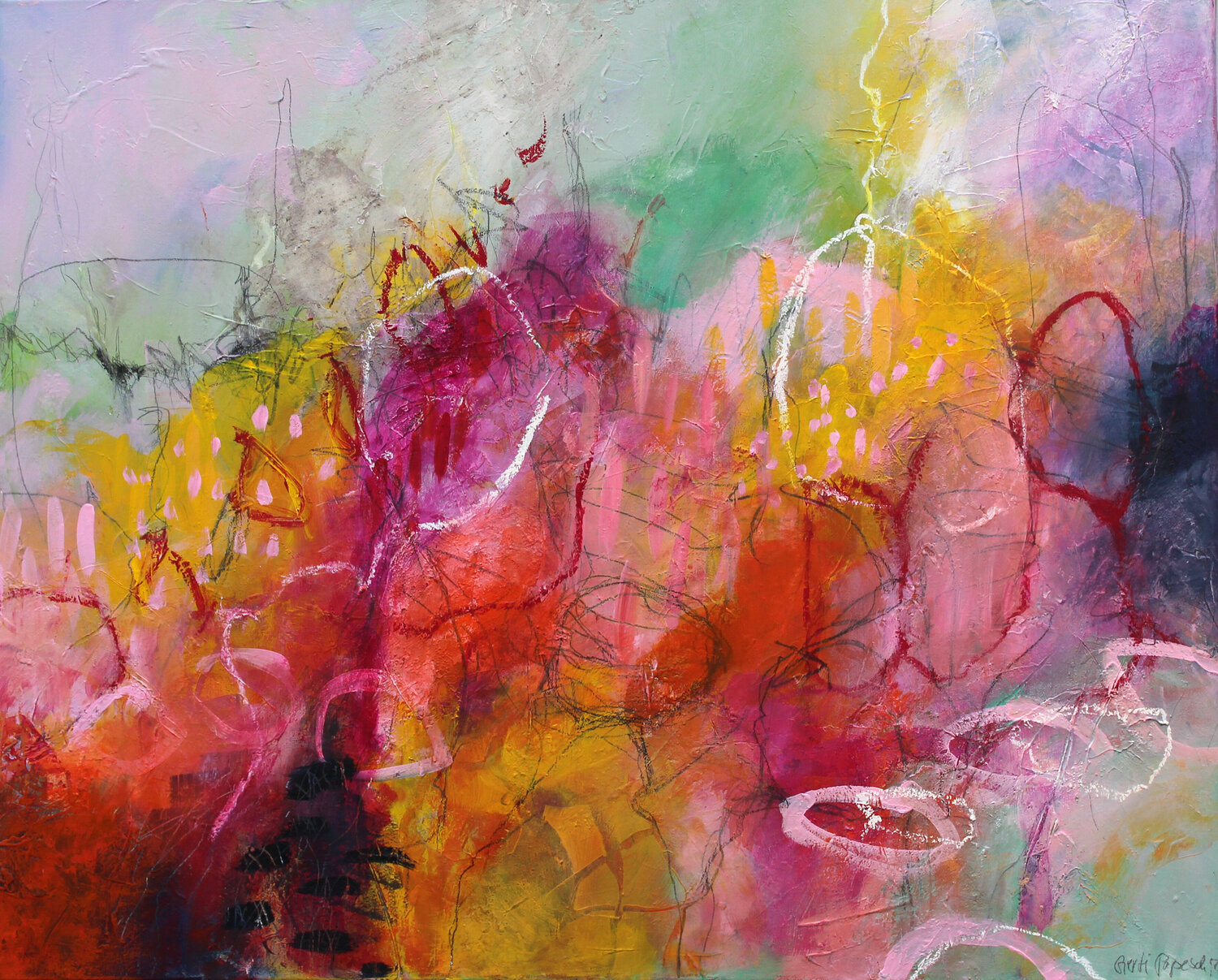 Des Sommers Süße II by Gerti Papesch (2021) : Painting Acrylic, Oil ...