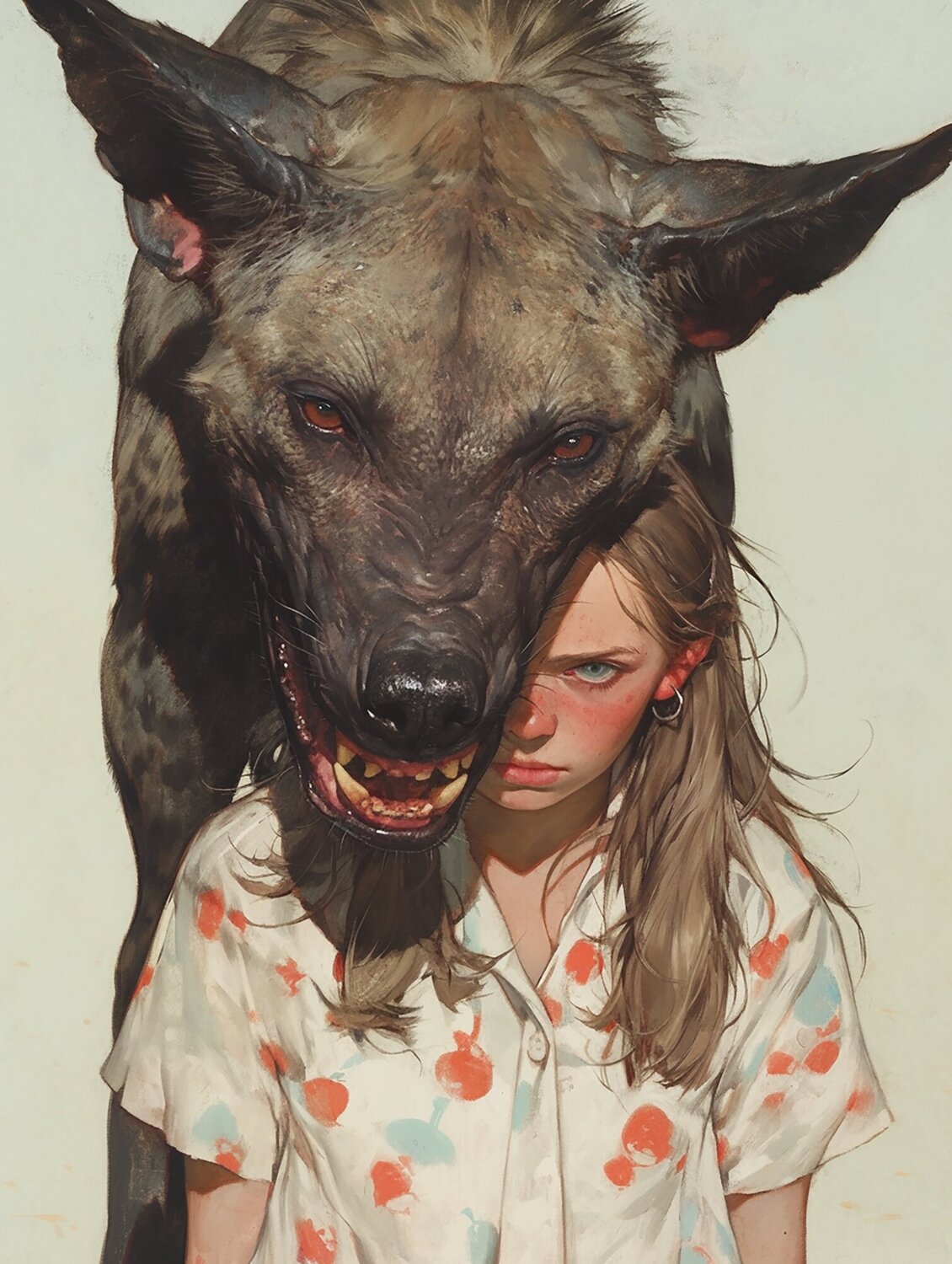 Hyena Giclée Print 40x60 cm - Fearless by Roger Haus (2024) : Print ...