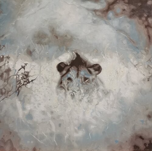 Dawn's Majesty: Enigmatic Gaze of the Male Lion von Inanda Page (2023 ...