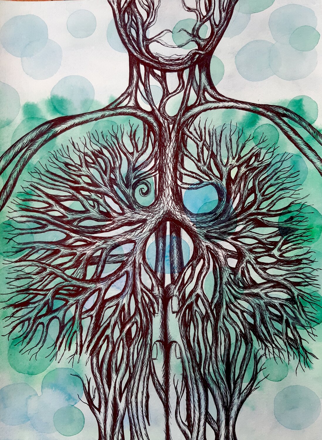 Grüne Lunge de Elsa Marshall-Rothstein (2022) : Peinture Aquarelle ...