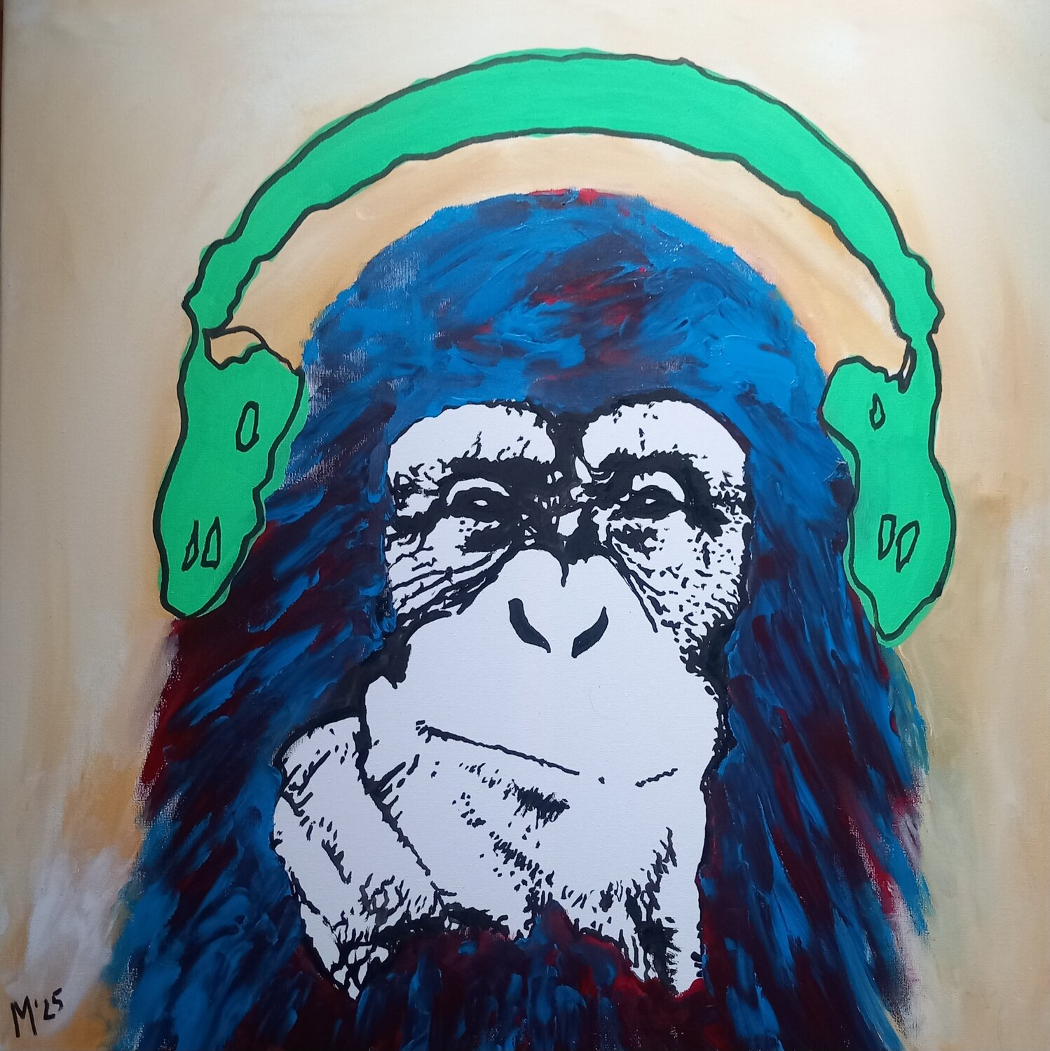 The Sound five de Ole Müller (2025): Pintura Acrílico en Lienzo - Singulart