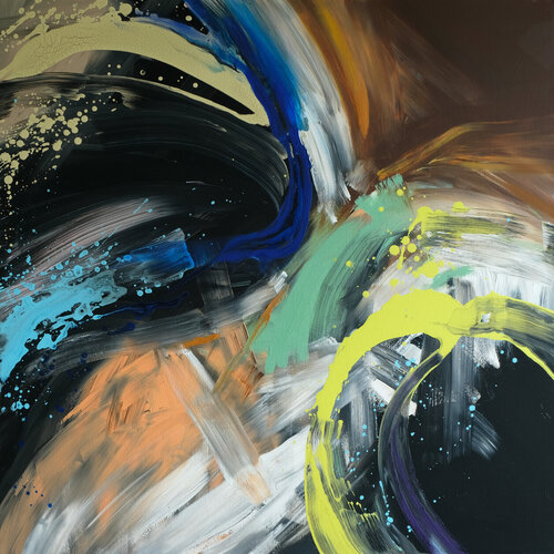 Bark, twig and nut de Jana Magdova (2023): Pintura Acrílico en Lienzo ...