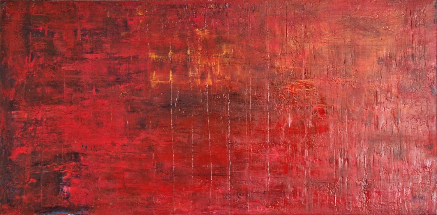 DEEP RED by Kamran Kazemi (2024) : Painting Acrylic on Canvas - Singulart