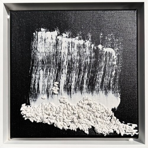 heavy snow by Michaela Hagel (2022) : Painting Acrylic, Organic material on Canvas - SINGULART