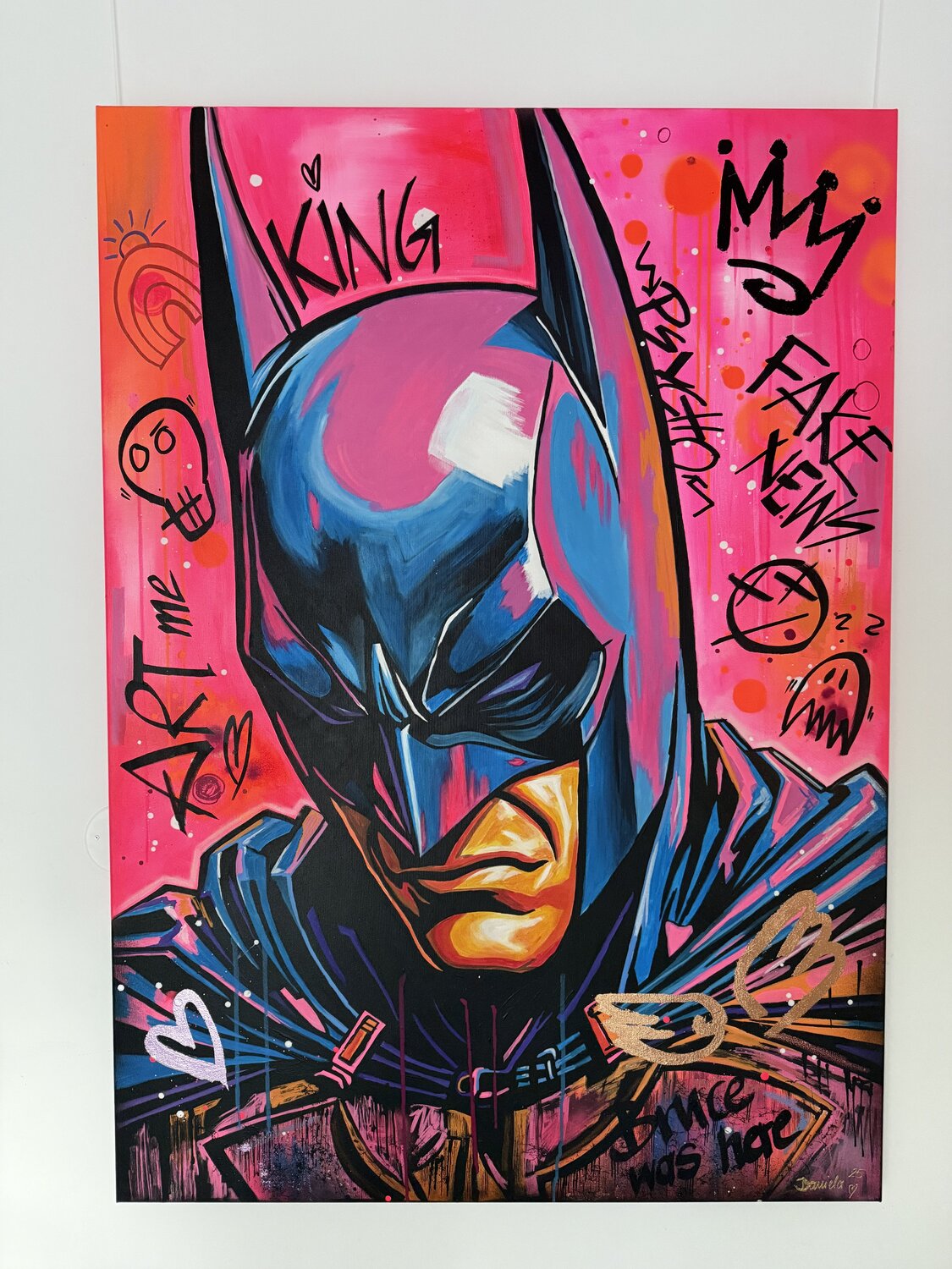 Bruce de Daniela Schreiber (2025): Pintura Acrílico, Pastel al óleo en ...