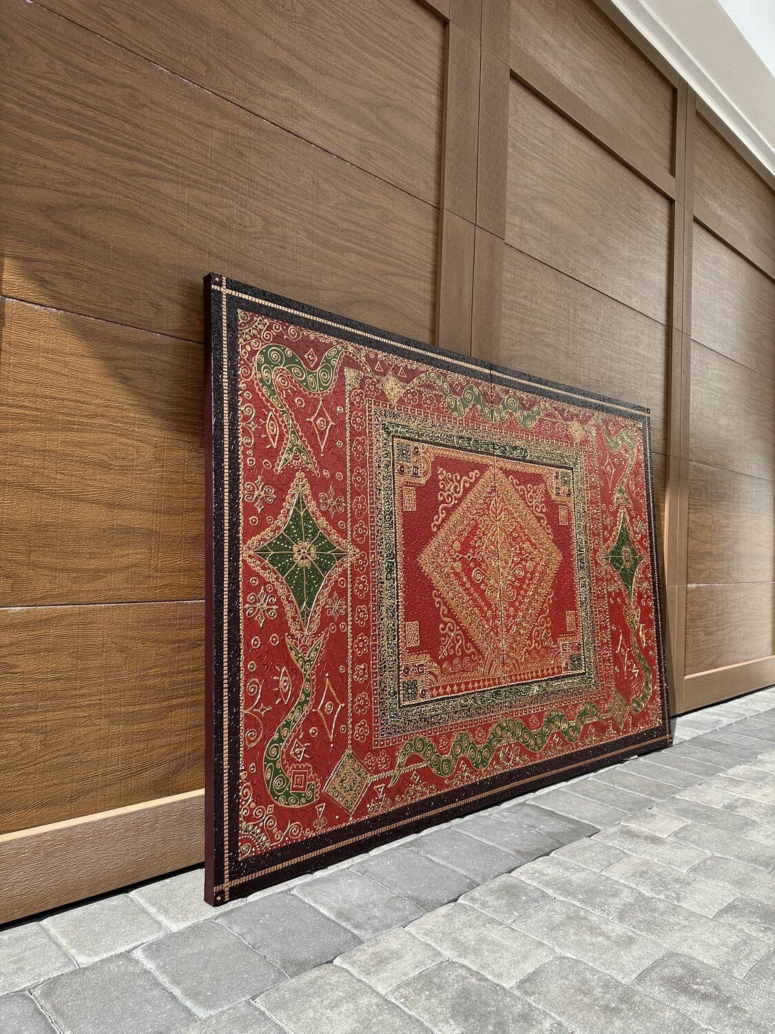 Luxuries and Gold Rug ( textured acrylic painting ) by Elena Dmitrenko ...