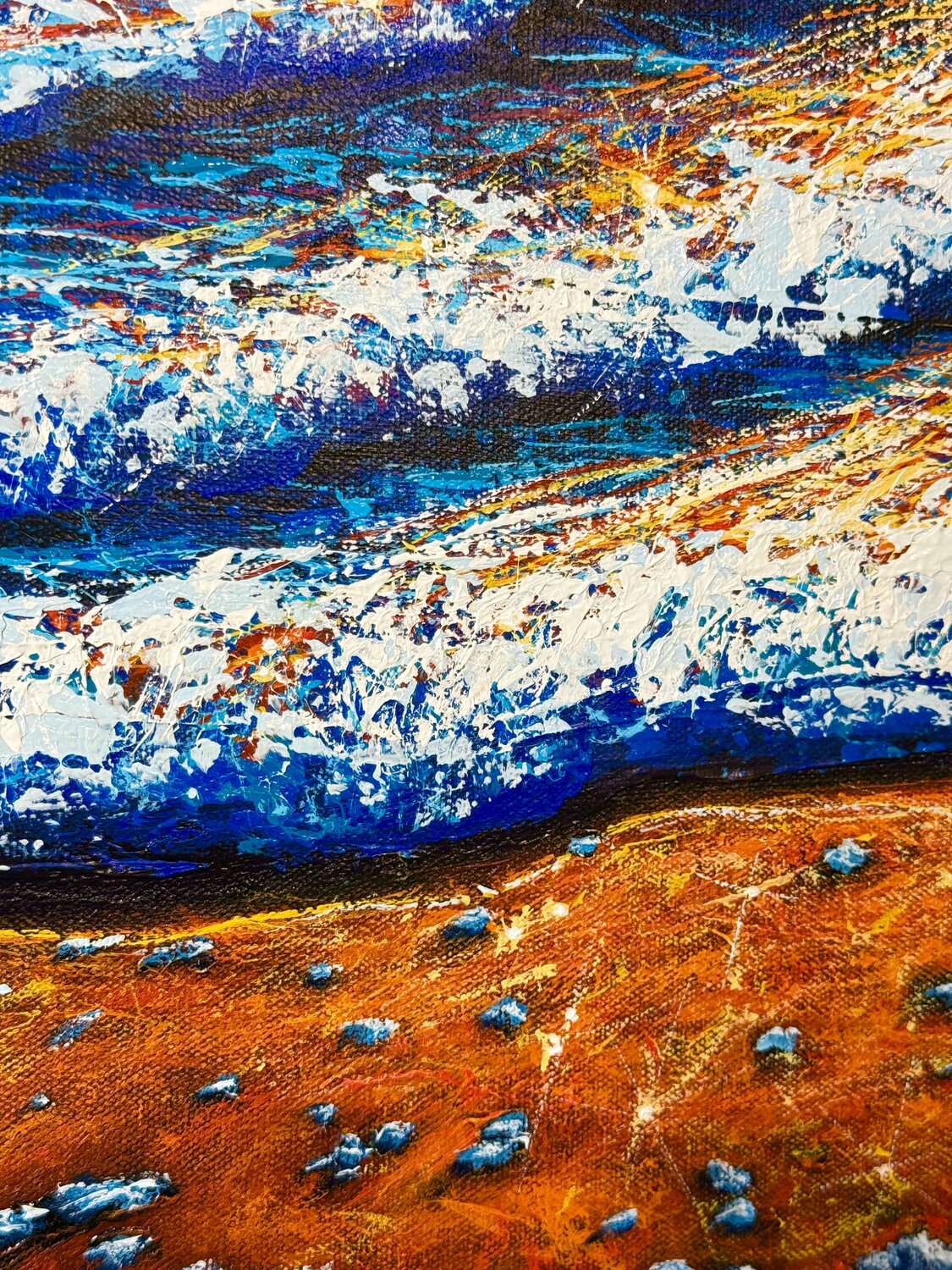 ETERNAL TIDE - BRIGHT SUNSET by Elena Dmitrenko (2026) : Painting ...