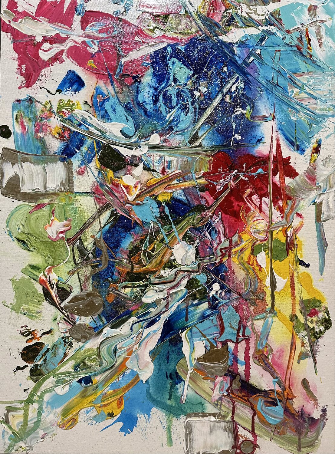 Bright Dreams by Elena Dmitrenko (2023) : Painting Acrylic on Canvas ...