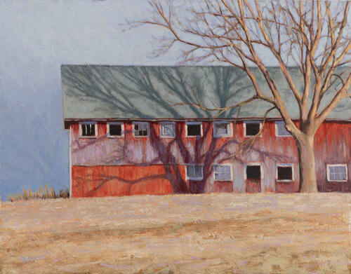 Tree Shadows by Nathan Hager (2024) : Painting Oil on Wood - SINGULART